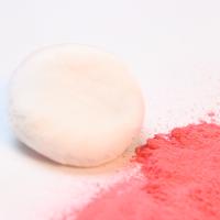 China Skin Friendly Microfiber Velvet Powder Puff 8cm Soft Sponge for Loose Powder for sale