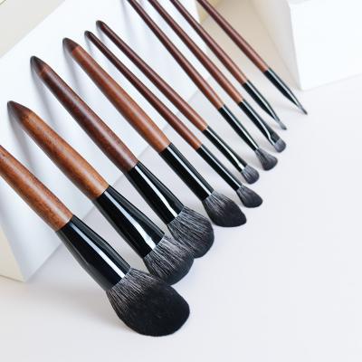 Cina Spazzole funzionali e pratiche del set di pennelli cosmetico 10pcs del vegano bene in vendita