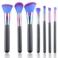 China 7Pcs Makeup Brush Set Soft Synthetic Bristles Gradient Ferrule Cosmetics Kit for sale