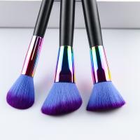 China 7Pcs Makeup Brush Set Soft Synthetic Bristles Gradient Ferrule Cosmetics Kit for sale