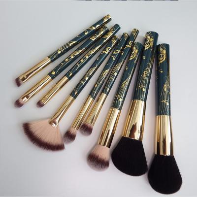China 9PCS de Borstel Kit Plastic Handle Face Foundation van de luxemake-up Te koop