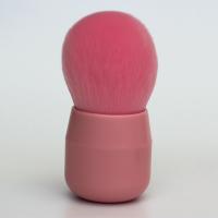 China Pink Kabuki Makeup Brush Synthetic Bristles Plastic Handle 1000 pcs MOQ for sale