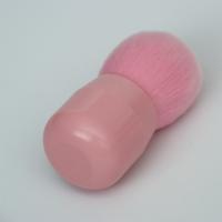 China Pink Kabuki Makeup Brush Synthetic Bristles Plastic Handle 1000 pcs MOQ for sale