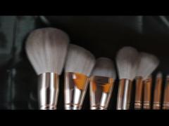 14Pcs Premium Makeup Brushes , Customized Soft Synthetic Cosmetic Brush With Bag