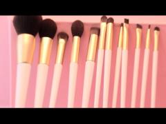 Custom Logo White Luxury Makeup Brush , Super Dense Powder Foundation Brush