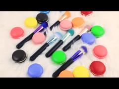 Customized 6PCS Colorful Makeup Brush Set , Premium Synthetic Foundation Brush Kit