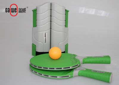 China Green Kids Table Tennis Set , Waterproof On The Go Ping Pong Travel Set for sale