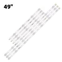 Quality 49inch LED Backlight Strip for KM0249 49LUS79T 49LUHD1240 49D1200 49HR332M11A2 V3 49HR332M11A3 V0 Complete Set 1SET 3PCS for sale