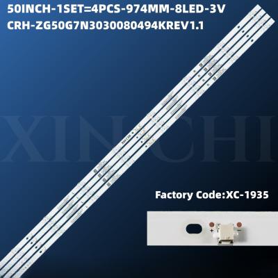 Quality XC-1935 LED Backlight strip 8 lamp for JL.D50081330-002AS-M V01 CRH-ZG50G7N30300 for sale