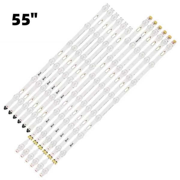 Quality 12 PCS LED Backlight Strip for Samsung TV XC-2458 V5DU-550DCB-R1 V5DU-550DCA-R1 Replacement Part for sale