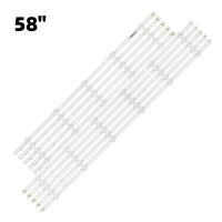 Quality Complete Set 1SET 5A 5B Aluminum Plate Backlight Strips for 58PUS6203/12 58PUS6504/12 TV LB58003 V0 01 LB58003 V1 01 for sale