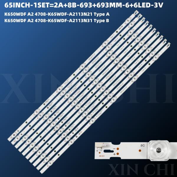 Quality K650WDF A2 4708-K65WDF-A2113N21 Type A K650WDF203293 L-2-B8-8-4 B LED Light Kit for sale