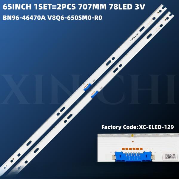 Quality XC-ELED-129 2pcs/Kit LED V8Q6-650SM0-R0 BN96-46470A TV QE65Q6FNAL QN65Q6FNAF for sale