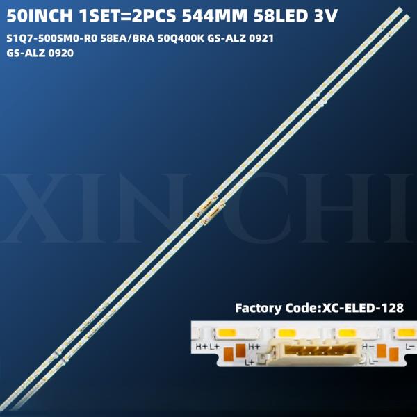 Quality 0.2kg Aluminum XC-ELED-128 LED Backlight Strip for Samsung QE50Q60A QE50Q60AAU for sale