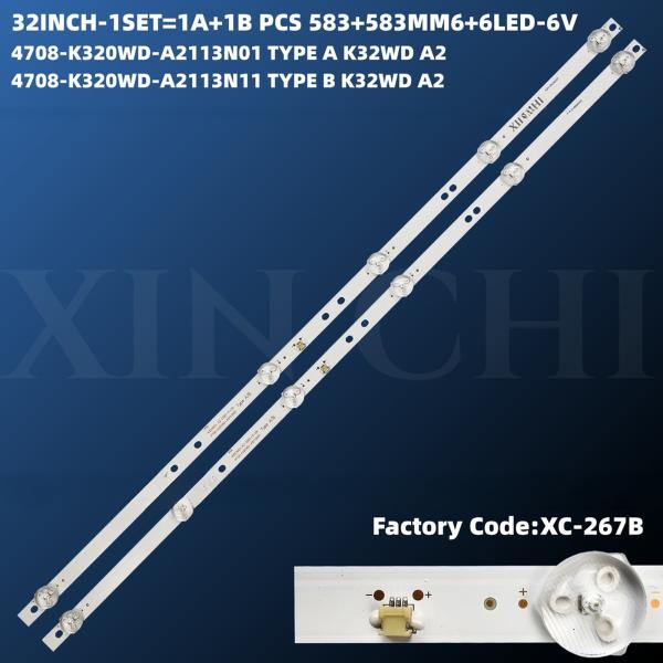 Quality XC-267AB Led Light Strip 2t-C32acsa Lamp Bar 4708-K320wd-A2113n01 K320wdx A2 TV for sale