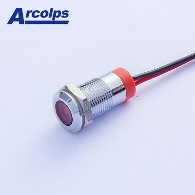 China IP68 Durable 8mm LED Indicator Light Wear Resistant 0012 Series for sale