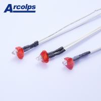 China Household Plastic LED Indicator Light Pilot Flat Head Design for sale