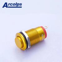 China 8mm Momentary Metal Push Button Switch Waterproof 2A Low Current for sale