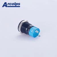 China 12mm Waterproof 2A Momentary Metal Push Button Switch UL Certified for sale