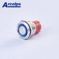 China 19mm 10A  Waterproof Metal Push Button Switch High Current Momentary Switch for sale