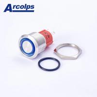 China 19mm 10A  Waterproof Metal Push Button Switch High Current Momentary Switch for sale