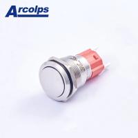 China 19mm 10A  Waterproof Metal Push Button Switch High Current Momentary Switch for sale