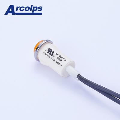 China 200V 250V Green LED Indicator Light Panel Mount General Purpose for sale