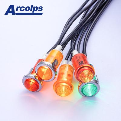China Durable Plastic Snap Mount Design Indicator Light LED Source for Factory Machinery Control Panels & Enclosures Status Alerts for sale