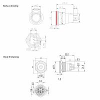 China 22mm IP67 Momentary Metal Push Button Switch With Double Pole Double Throw for sale