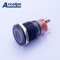 China 1NO1NC 19mm Momentary Switch E534983 IP65 Ring Illuminated Push Button Switch for sale