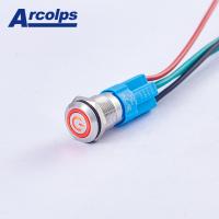 China IP66 3A 12mm Metal Push Button Switch High Temperature Push Button Switch for sale