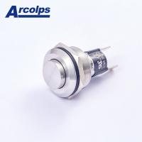 China 25mm High Current Push Button Switch 1NO1NC One Stop Switch for sale