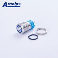 China LED 12mm Metal Push Button Switch Arcolps 50000 Cycles SS Push Button Switch for sale
