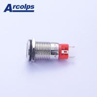 China 2NO 10mm Momentary Push Button 10A 250V High Current Momentary Switch for sale