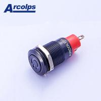 China 2NO 10mm Momentary Push Button 10A 250V High Current Momentary Switch for sale