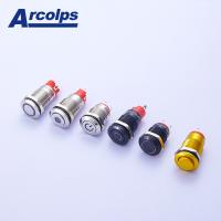 China Arcolps 12mm Stainless Push Button Switch Self Locking IP67 for sale