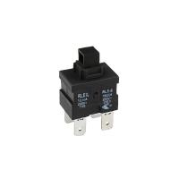 China Black Cap Push Button Switch 12A 250VAC Single Pole PCB Terminal for sale