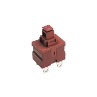 China Black Cap Push Button Switch 12A 250VAC Single Pole PCB Terminal for sale