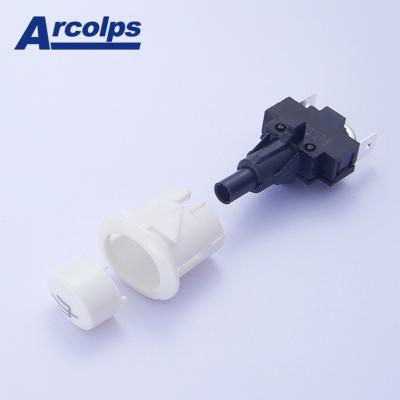 China Safety Rated 10A 250V Push Button Switch with Mushroom Cap IP67 Protection Stainless Steel 316 for Emergency Stop for sale