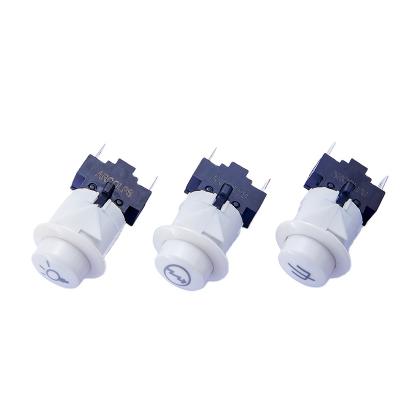 China Gas Cooker Oven Pushbutton Switches Black White PA66 Material for sale