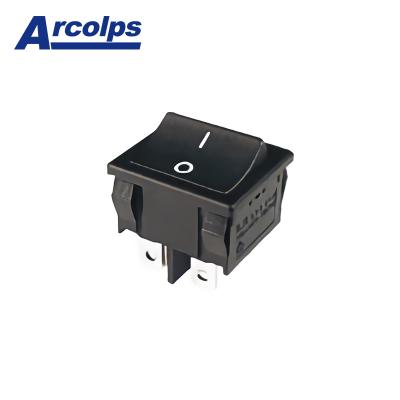 China RL3 Series DPDT P5 Black Multi-Position Toggle Rocker Switches IP65 Rated Smart Quick Connect 16A 250V for Industrial Machinery for sale
