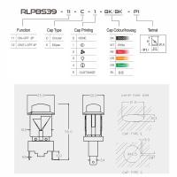 China Panel Mount Push Button Switch with LED Light and 100,000 Cycles Mechanical Life for sale