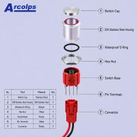 China IP65 16mm Momentary Push Button Switch 2A Waterproof Momentary Switch for sale