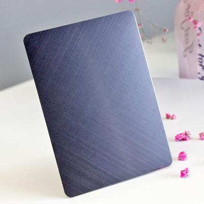 China JIS Stainless Steel Plate Cross Hairline Black Titanium Stainless Steel 304 Sheets for sale