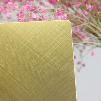 China Cold Rolled Brushed Stainless Steel Plates For Living Room Background Wall for sale