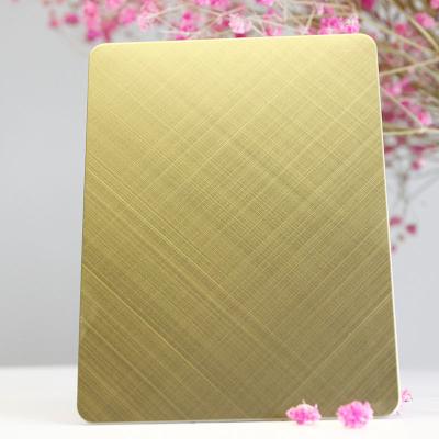 China Ten Cross Brushed Stainless Steel Plates Corrosion Resistant Materials for sale