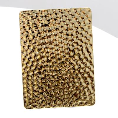 Cina Strato d'argento di acciaio inossidabile dell'ondulazione dell'acqua di colore dell'oro per la decorazione del pannello di parete del soffitto in vendita
