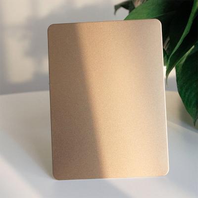 China Cold Rolled Stainless Steel Sheet 0.3mm Sandblasted SS Plate 430 PVD Color Coating for sale