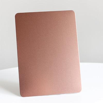 China Sandblasted Bead Blasted Color Decorative Stainless Steel Sheet For Wall Panels for sale