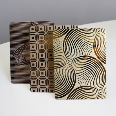 China Sus304 Stainless Steel Plate Mirror Etched Decorative Metal Sheets for sale